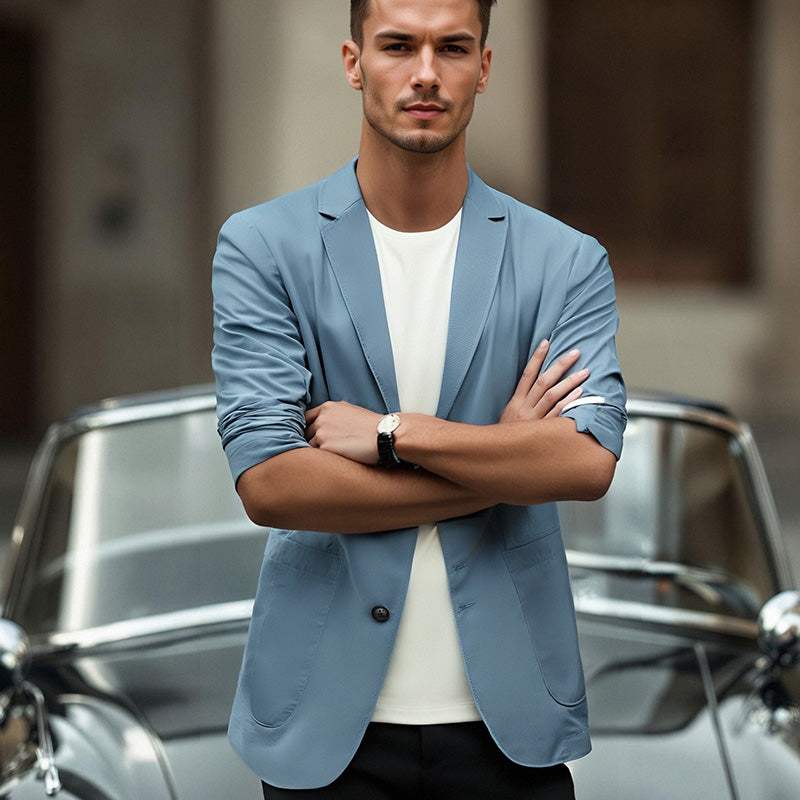 Men'S Summer Lightweight Suit Jacket – cinihi